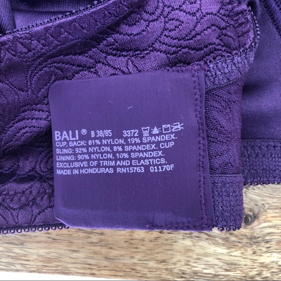 Bali | Intimates & Sleepwear | Purple Bali Double Support Comfort U Bra ...